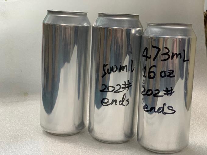 Customized 16oz 473ml Blank Aluminum Beverage Cans
