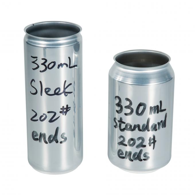 Slim Sleek Stubby Color 355ml Aluminium Soft Drink Cans 200cdl Lid