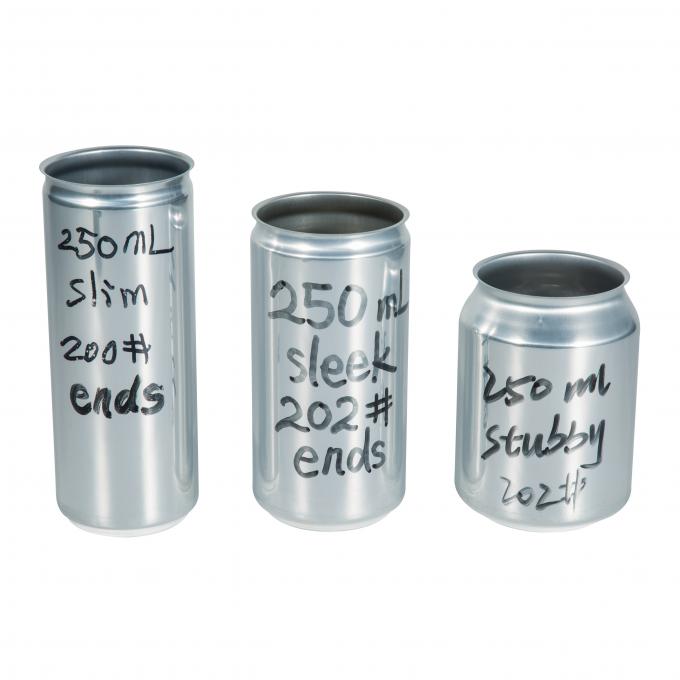 Slim Sleek Stubby Color 355ml Aluminium Soft Drink Cans 200cdl Lid